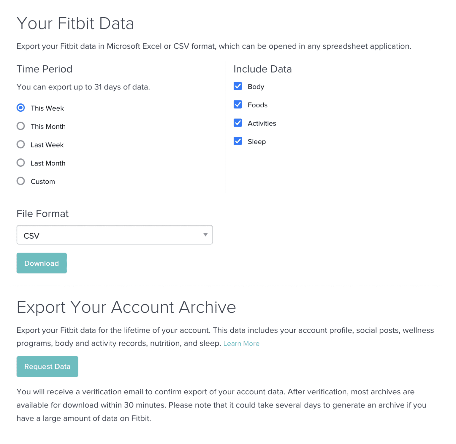 Fitbit Data Takeout Guide » Live Learn Innovate Foundation